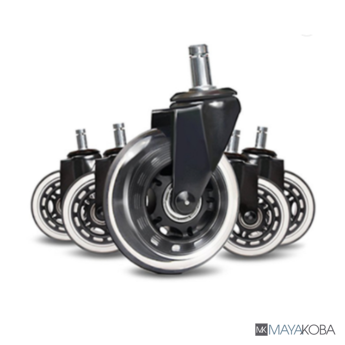 Stool Casters for All Floors by Mayakoba — WB Barber Supply