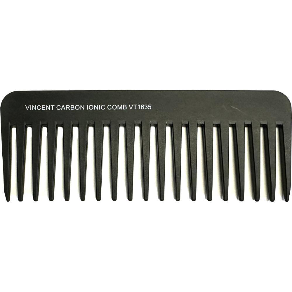 Vincent Carbon Wave Comb 6.5” VT1635 — WB Barber Supply