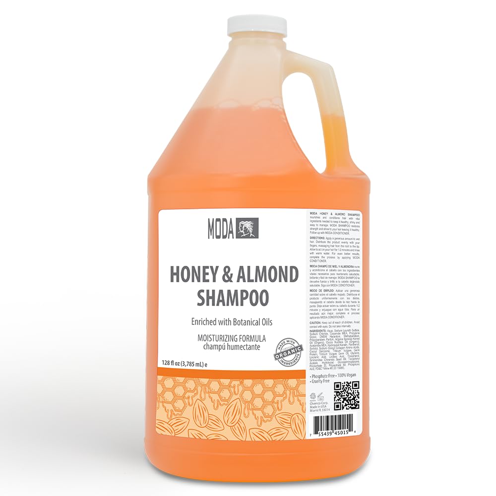 MODA Honey & Almond Moisturizing Shampoo Gallon — WB Barber Supply