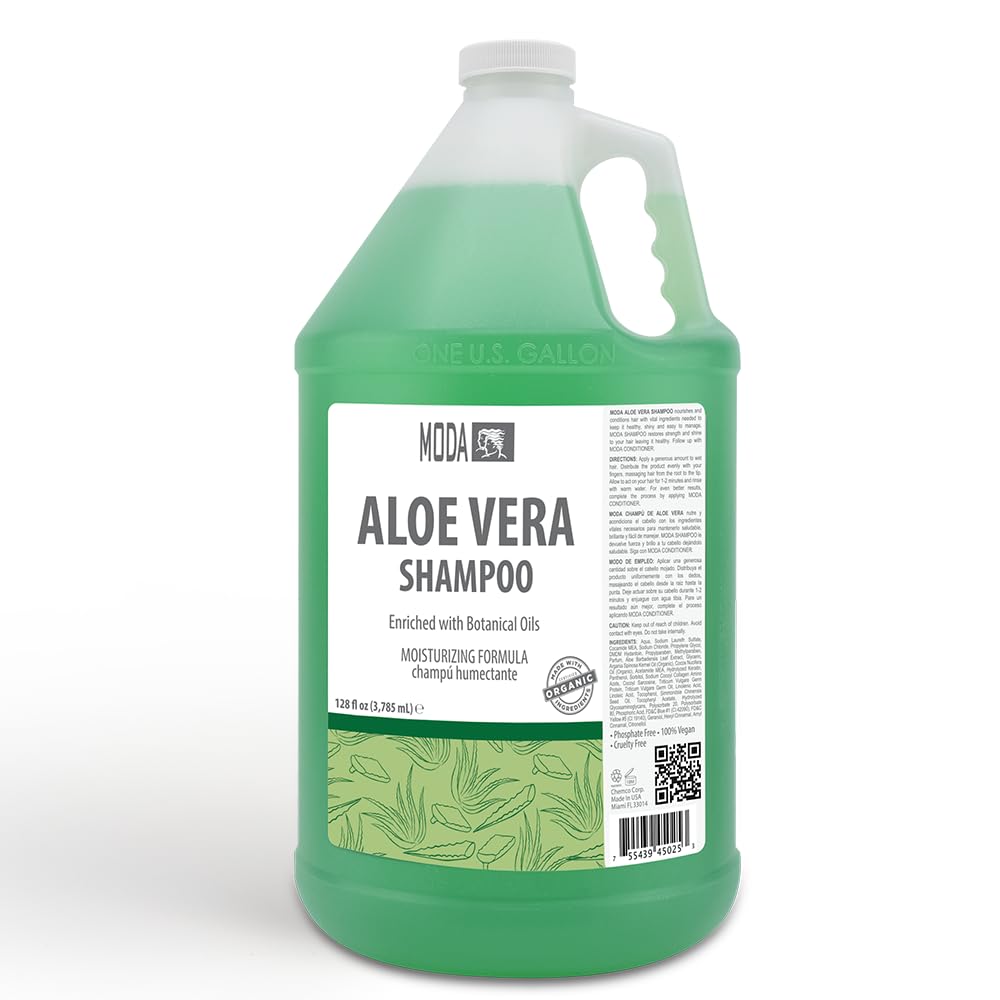 MODA Aloe Vera Moisturizing Shampoo Gallon — WB Barber Supply