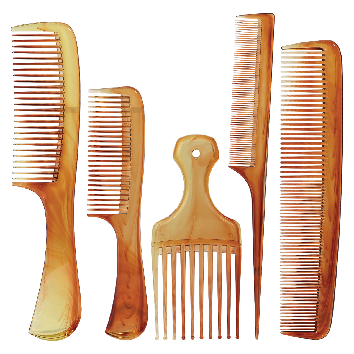 Aristocrat Assorted Tortoise Comb Kit #AR-38 — WB Barber Supply