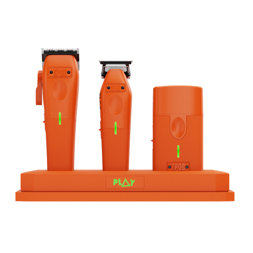 TPOB PLAY 3-Pack – Orange Edition (Clipper, Trimmer & Shaver with 3-Wa ...