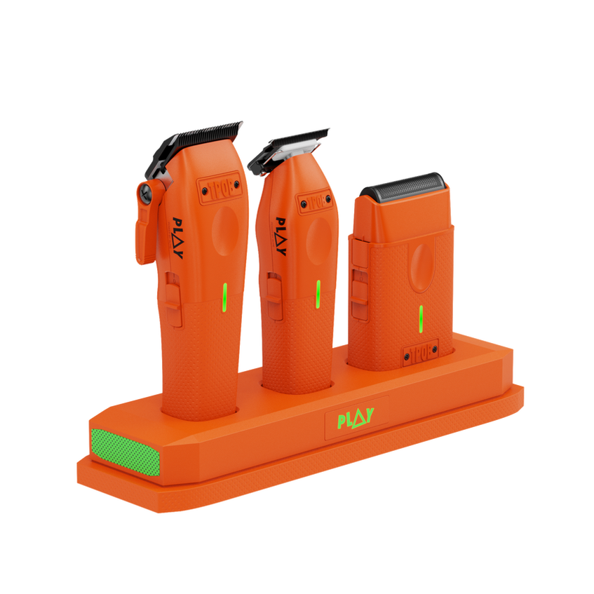 TPOB PLAY 3-Pack – Orange Edition (Clipper, Trimmer & Shaver with 3-Wa ...