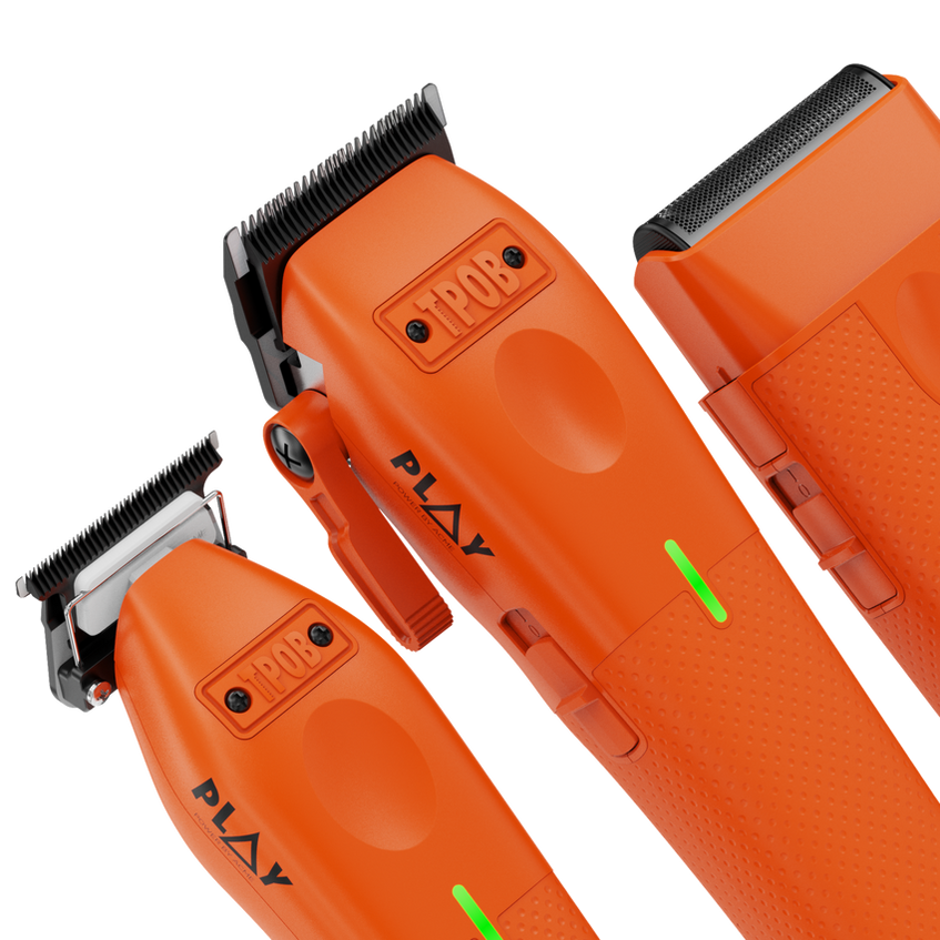 TPOB PLAY 3-Pack – Orange Edition (Clipper, Trimmer & Shaver with 3-Wa ...