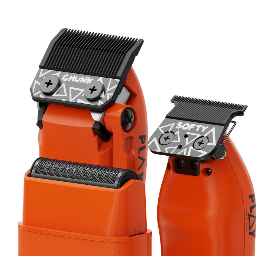 TPOB PLAY 3-Pack – Orange Edition (Clipper, Trimmer & Shaver with 3-Wa ...