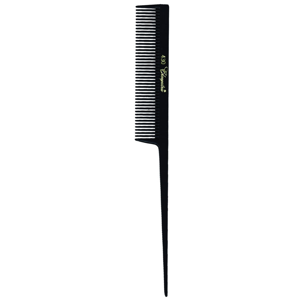 Krest Cleopatra No. 430 8” Coarse Tooth Rattail Comb — WB Barber Supply
