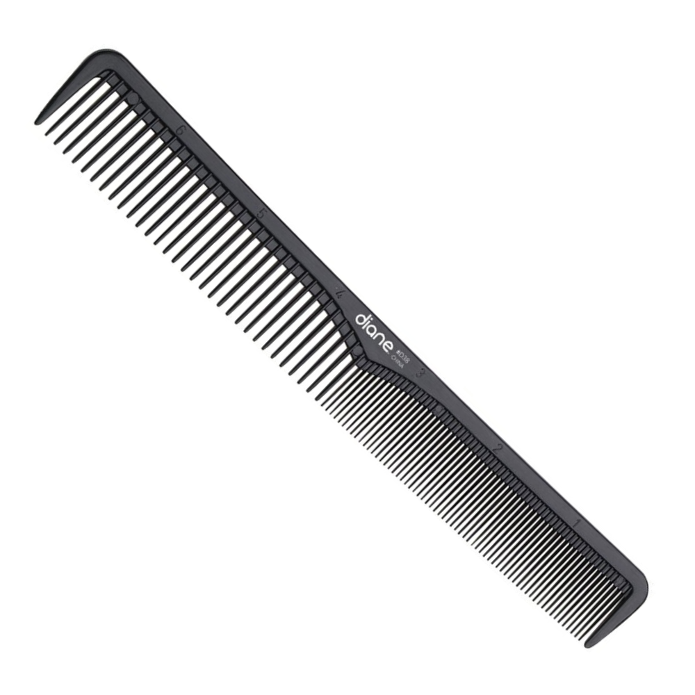 Diane 7.25" Styling Comb - Fine and Medium Teeth - Black or Beige #D38 ...