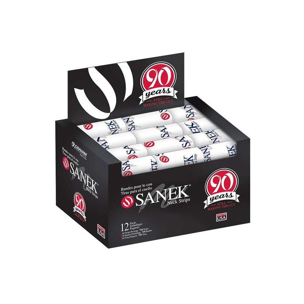SANEK Neck Strips (Box or Master Case) — WB Barber Supply
