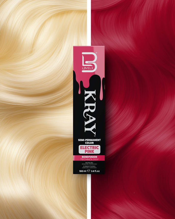 L3VEL3 KRAY Electric Pink Semi Permanent Color — WB Barber Supply