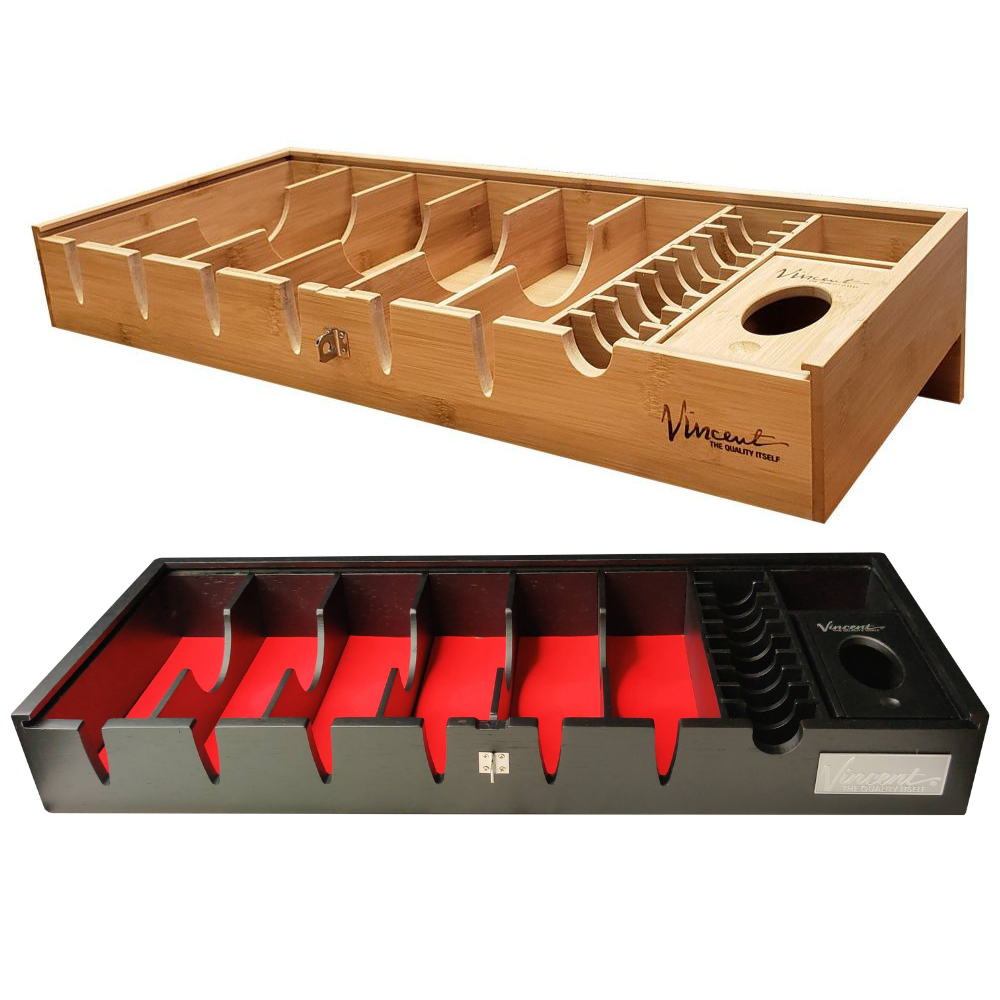 Vincent Bamboo Countertop Tray Deluxe (Natural or Black) VT10200 — WB ...