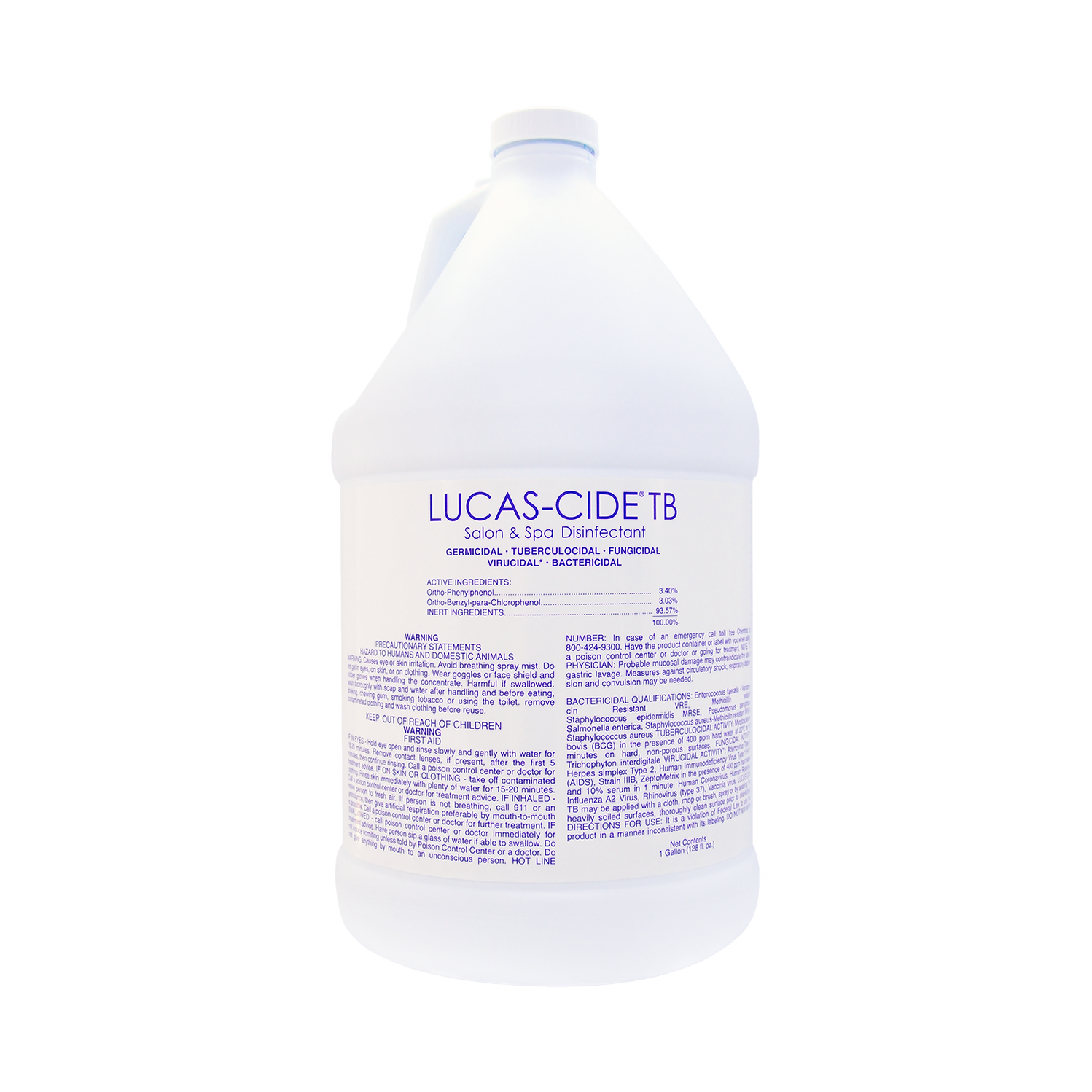 Lucas-Cide TB Concentrate Disinfectant (Quart or Gallon) — WB Barber Supply