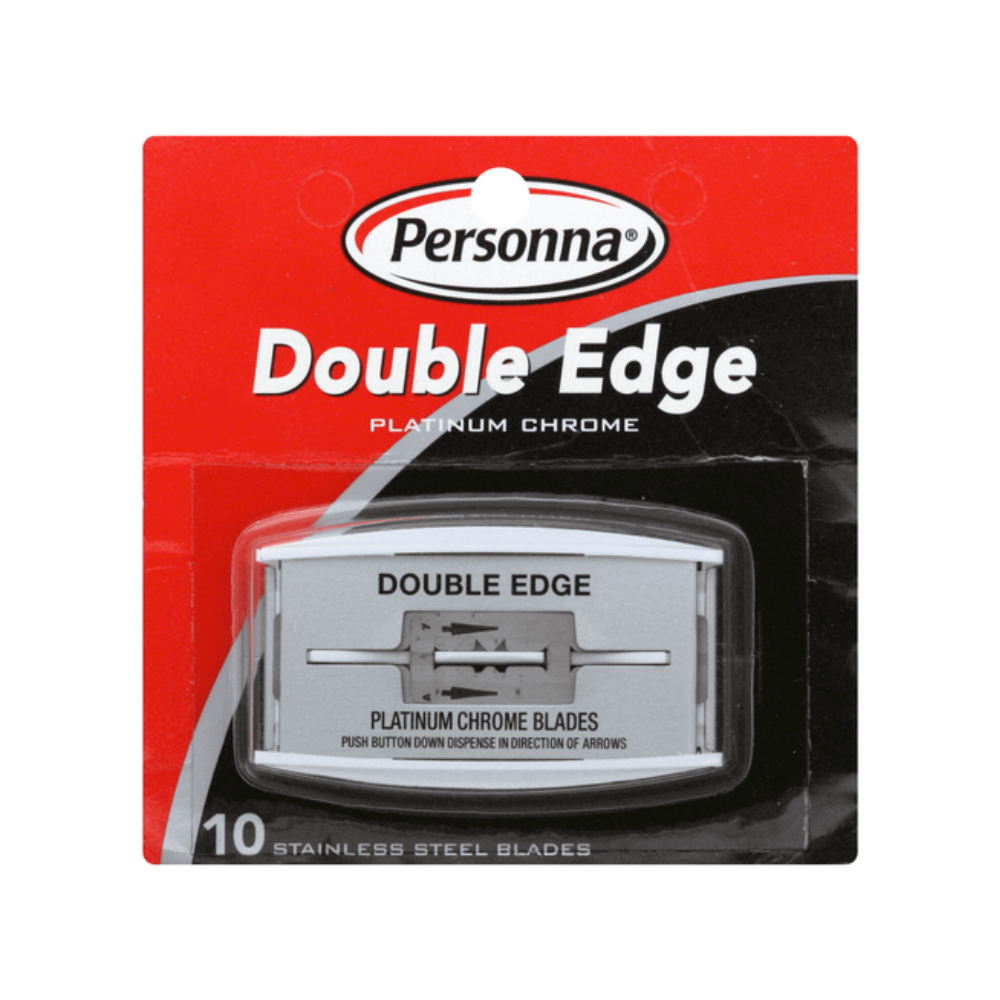 Personna Platinum Stainless Steel Double Edge Razor Blades — WB Barber ...