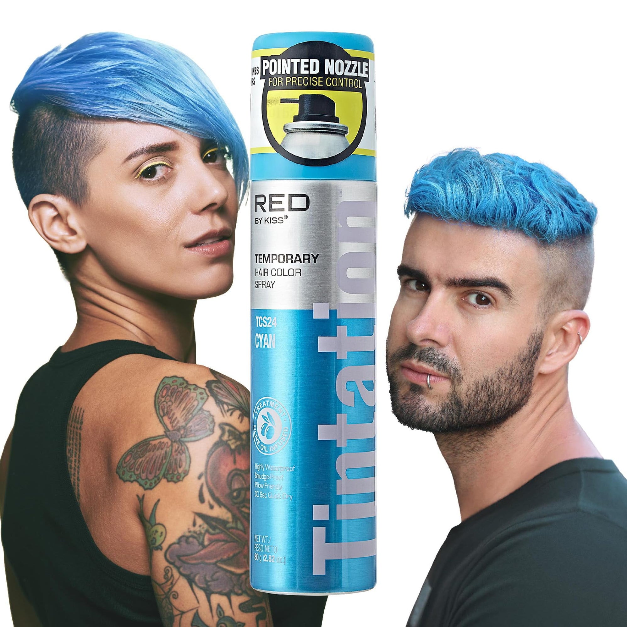 Kiss Tintation Temporary Hair Color Spray Vibrant Collection — WB ...