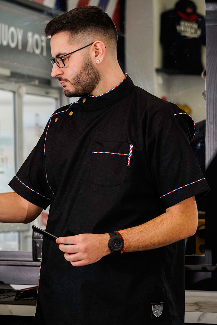 3rd Gen Barber Collection Gilles Barber Pole Trim Jacket (Black or Whi ...