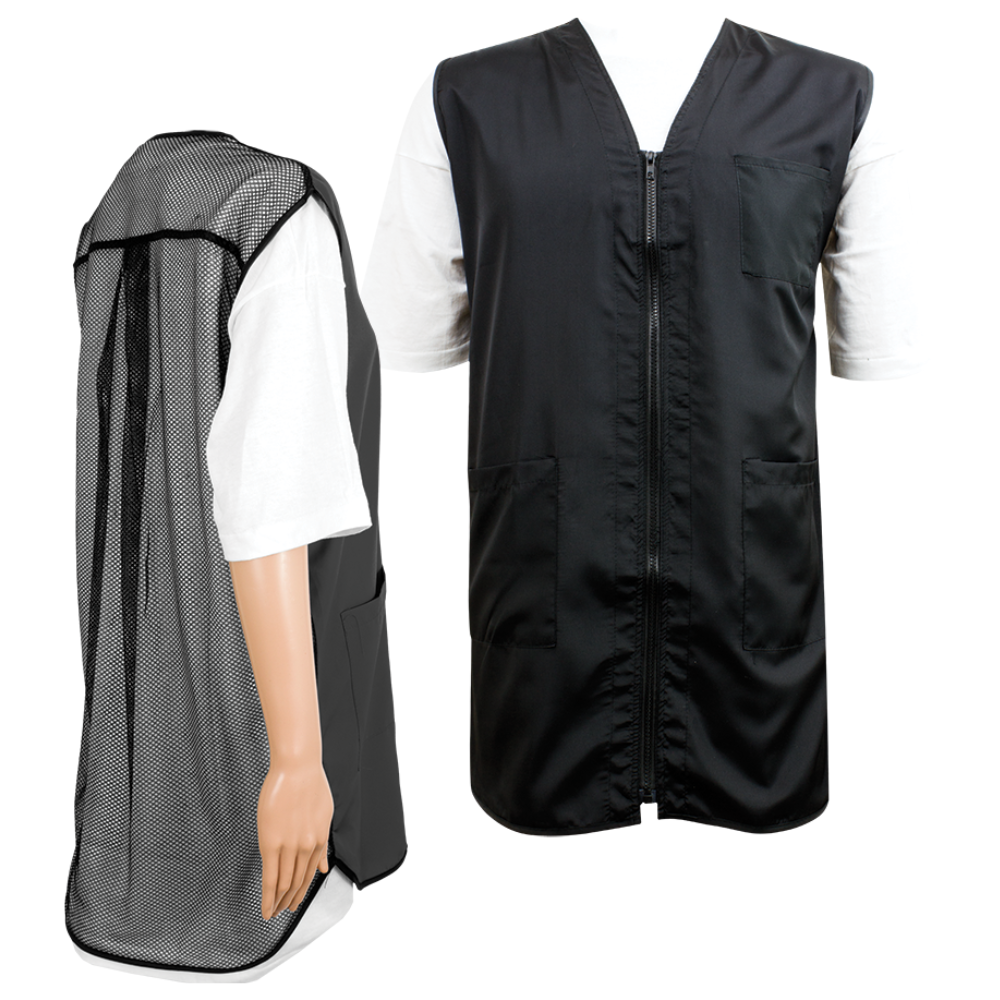 Vincent Mesh Back Vest (Black or White) — WB Barber Supply