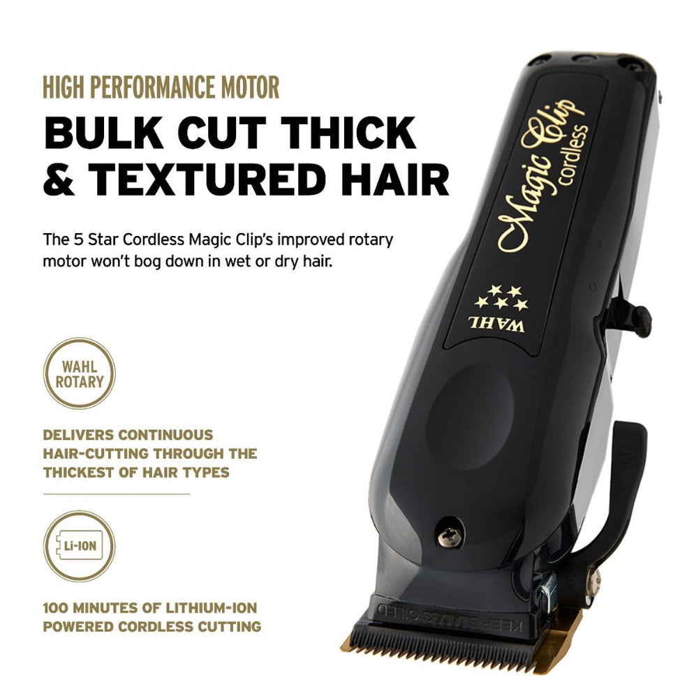 Wahl Cordless Barber Combo #3025397 Magic Clip and Detailer With Upgra ...