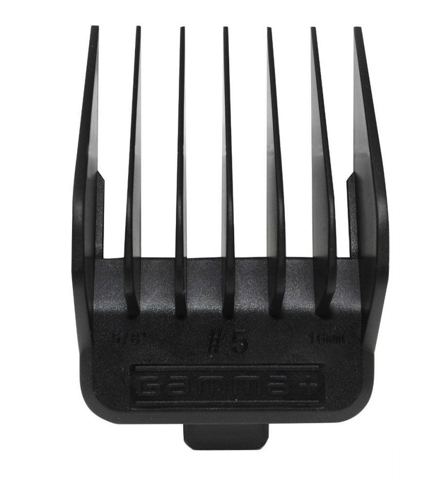 Gamma Double Magnetic Guards Black — WB Barber Supply